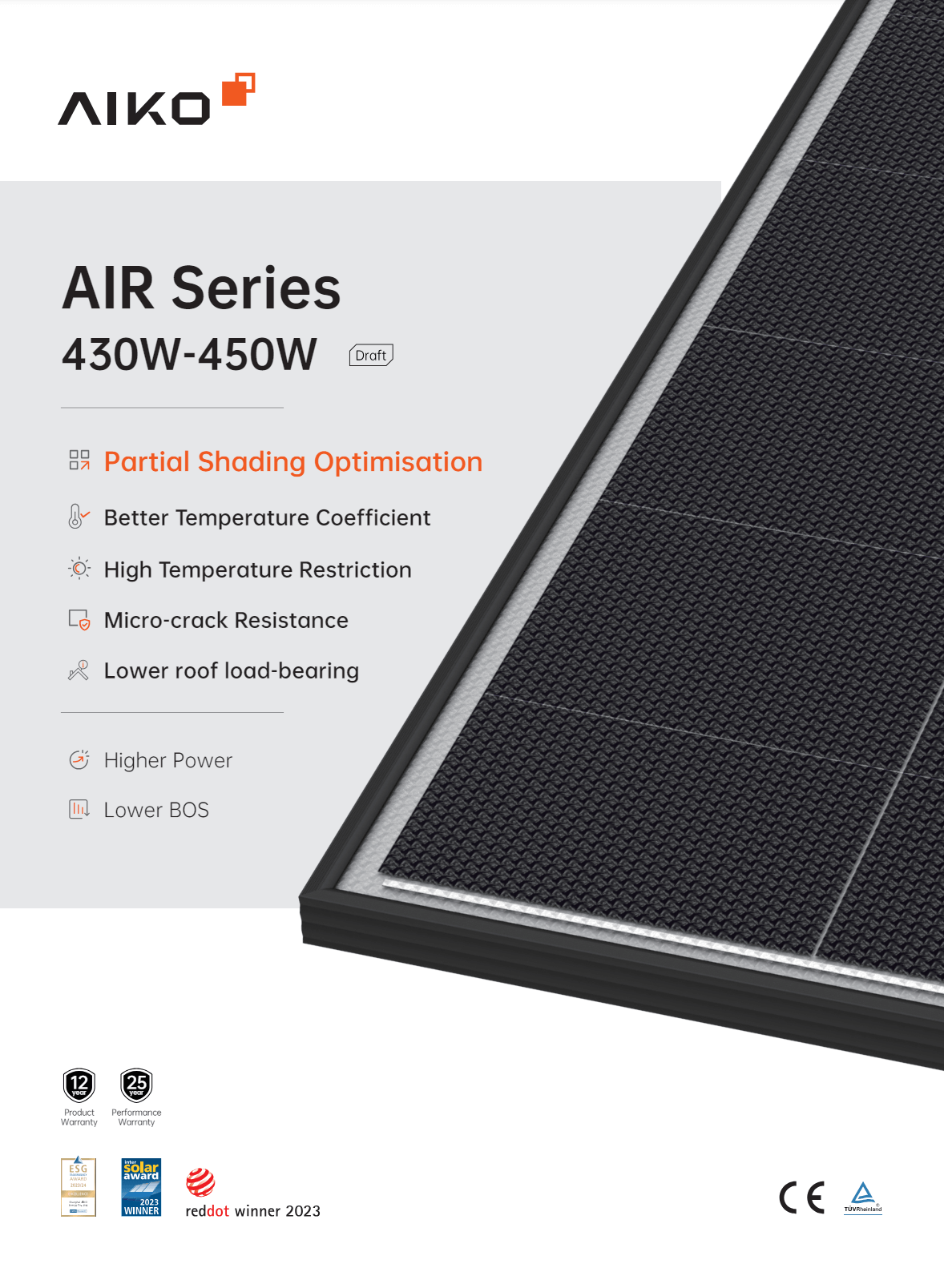 AIKO zonnepanelen | Hoogste efficiëntie | QueSolar